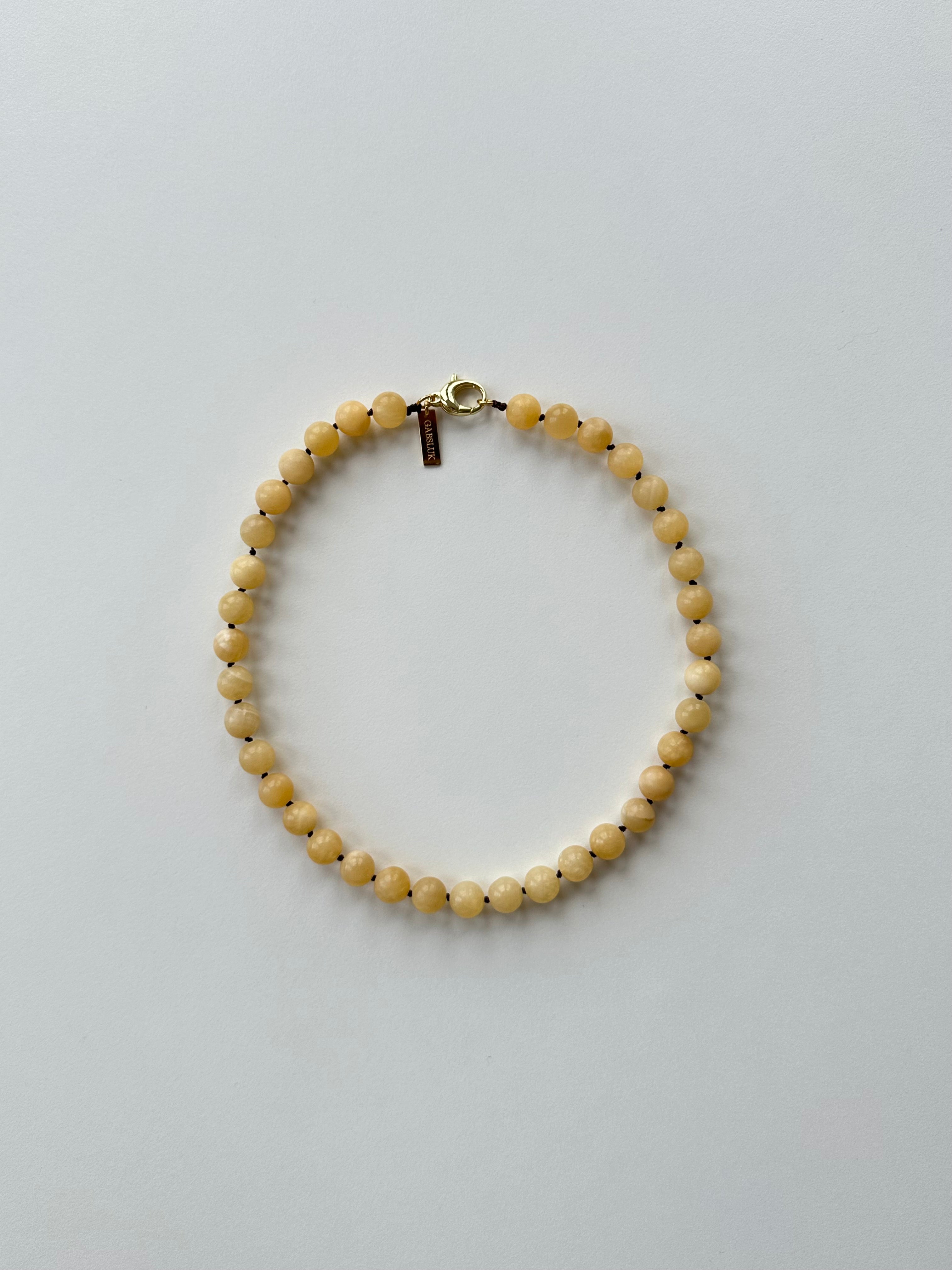Gabsluk | Handmade Jewellery | Yellow Jade Necklace