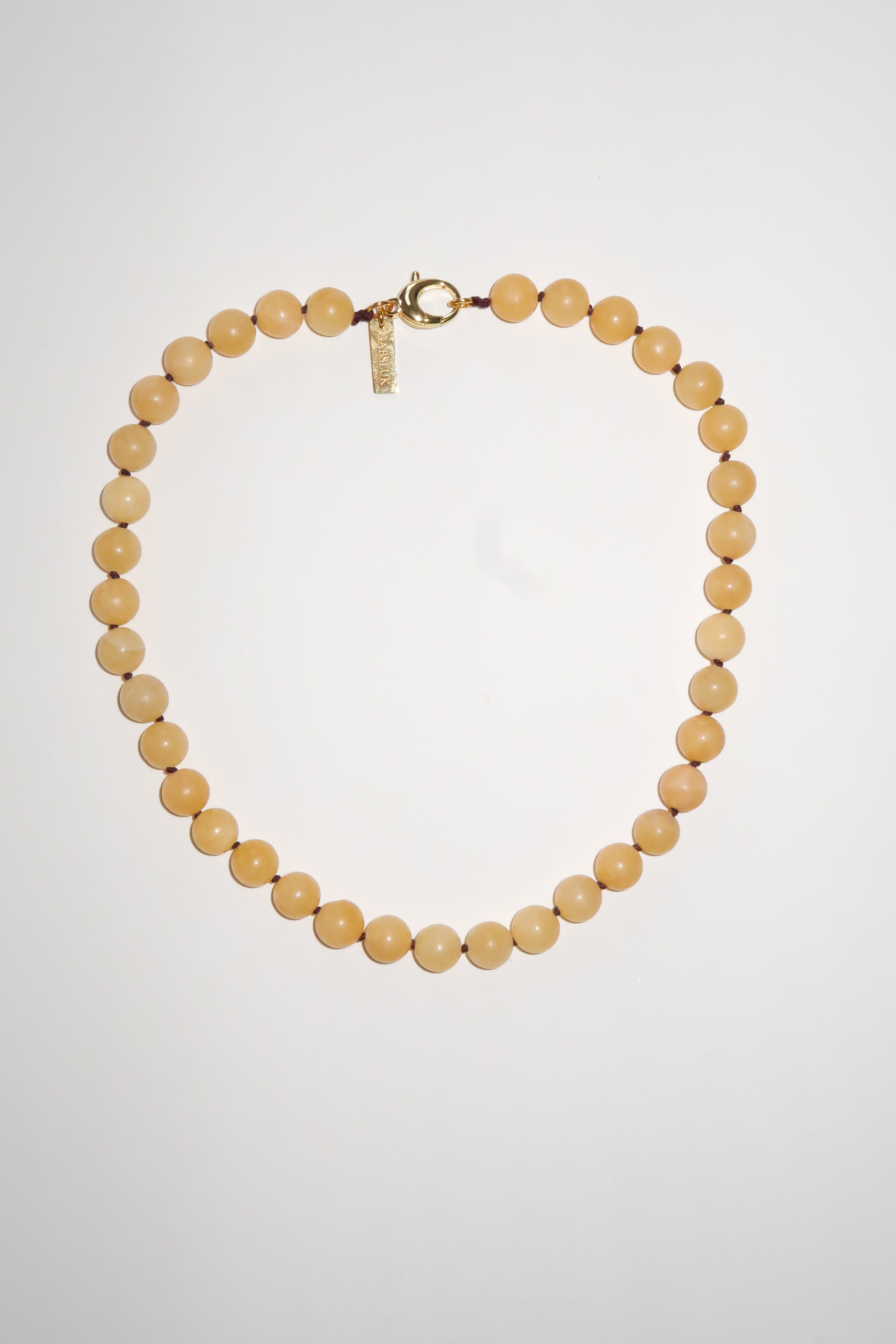 Gabsluk | Handmade Jewellery | Yellow Jade Necklace